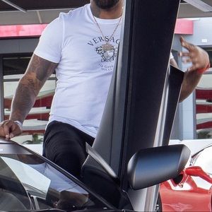 Versace | Shirts | Versace White Via Gesu Logo Tshirt | Poshmark